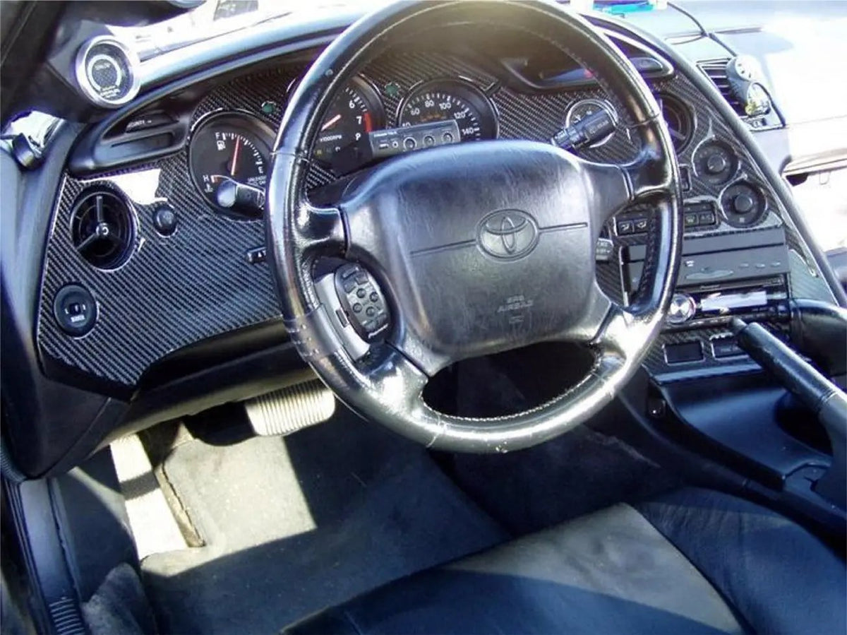 1993-1998 Toyota Supra Real Carbon Fiber Dash Trim Kit