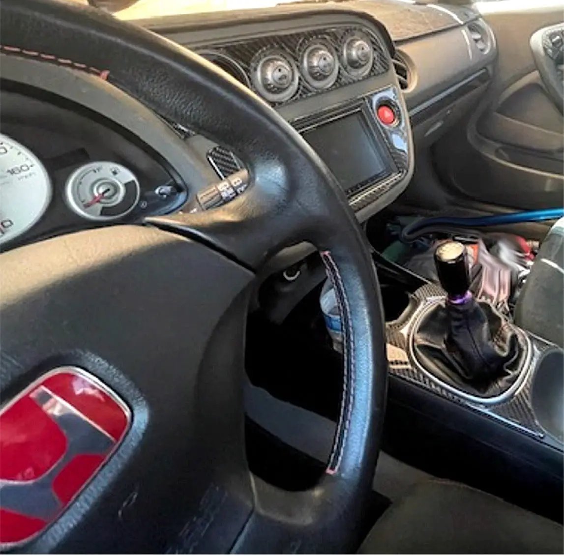 2002-2006 Acura RSX Real Carbon Fiber Dash Trim Kit