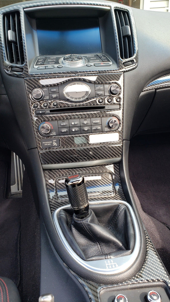 Infiniti G37 Coupe Real Carbon Fiber Interior Dash Trim Kit
