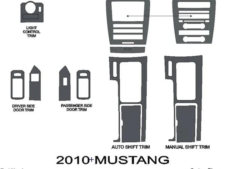 FORD MUSTANG INTERIOR DASH TRIM KITS - Direct Car Trim